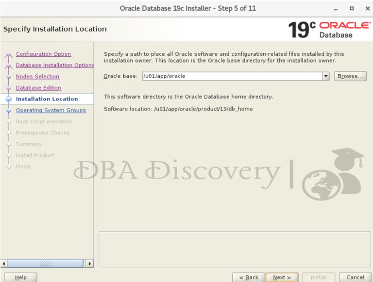 Step By Step Installation Of Oracle Database 19c Software Dba Discovery