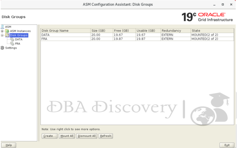 Creating ASM Diskgroup using ASMCA – DBA Discovery